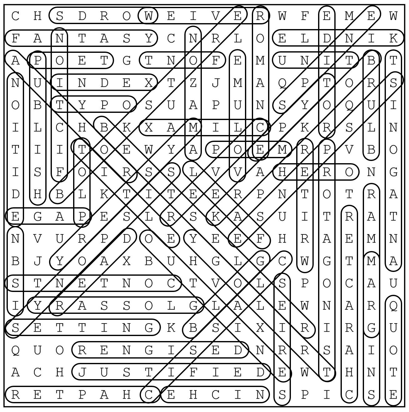 Word Search Puzzle for Book Lovers (Plus, How to Make One) | chrismcmullen