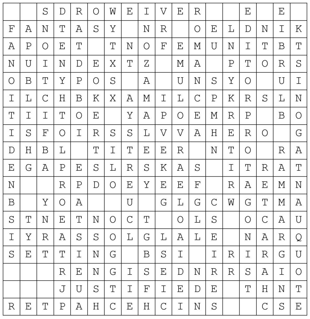 Word Search Puzzle for Book Lovers (Plus, How to Make One) | chrismcmullen