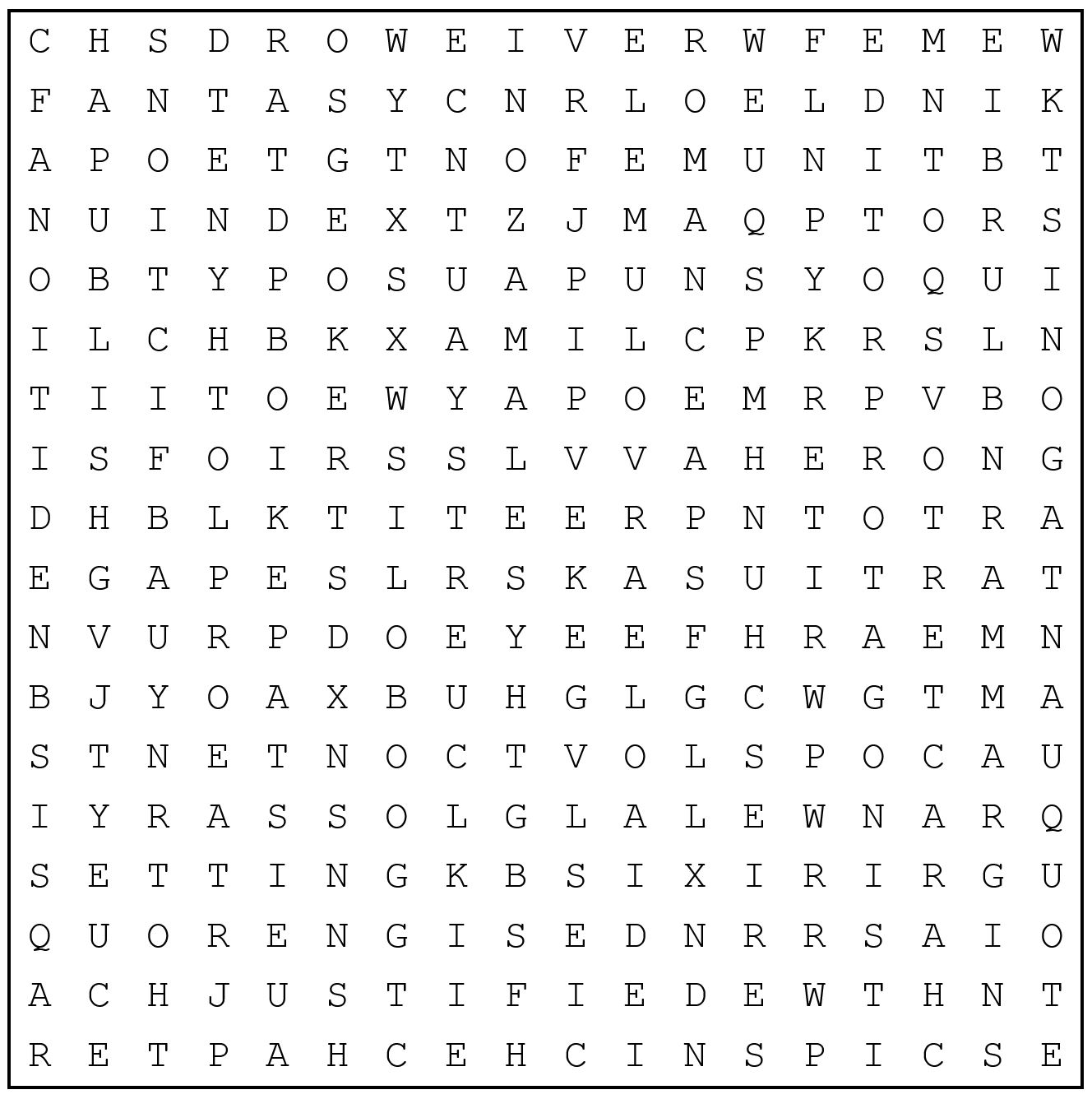 Word Search Puzzle for Book Lovers (Plus, How to Make One) | chrismcmullen